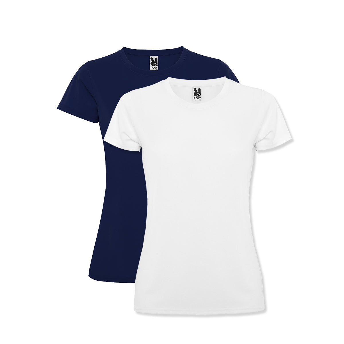 Pack of 2 Ladies Crew Neck Technical Sports T-Shirt