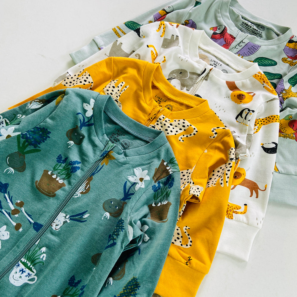 Baby Organic Cotton Printed Sleepsuit Full Body Romper