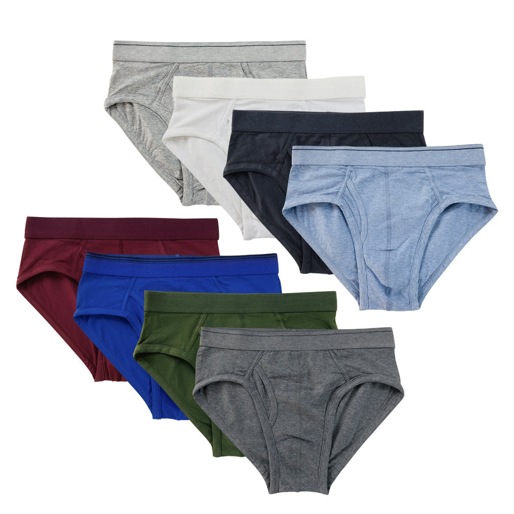 Pack of 5 Mens Solid Outer Elastic Waistbelt Cotton Briefs