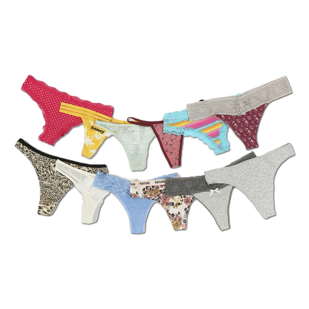 Pack of 5 Assorted Multicolor Ladies Premium Sexy Thong